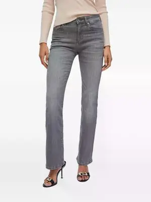 Liu Jo Five-pocket High-rise Bootcut Jeans - Grey