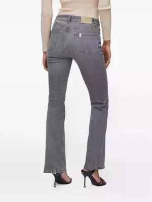 Liu Jo Five-pocket High-rise Bootcut Jeans - Grey