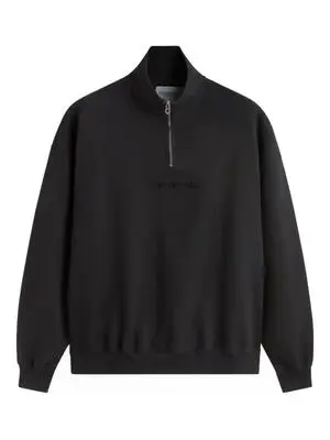 LES HÉRITIERS Logo Quarter-zip Sweatshirt