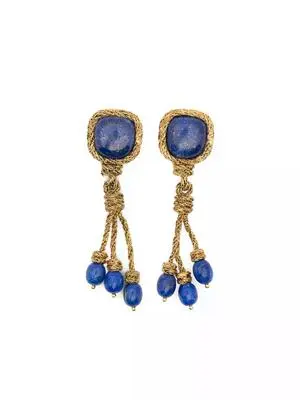 AURÉLIE BIDERMANN Miki Lapis Lazuli Drop Earrings - Gold