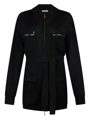 Liu Jo Appliqué-pocket Belted Cardigan
