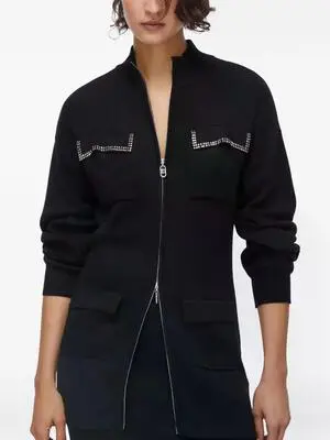 Liu Jo Appliqué-pocket Belted Cardigan