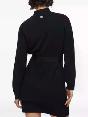 Liu Jo Appliqué-pocket Belted Cardigan
