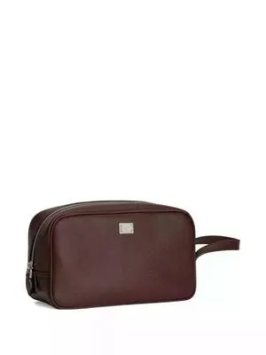 Dolce & Gabbana Logo-plaque Wash Bag - Red