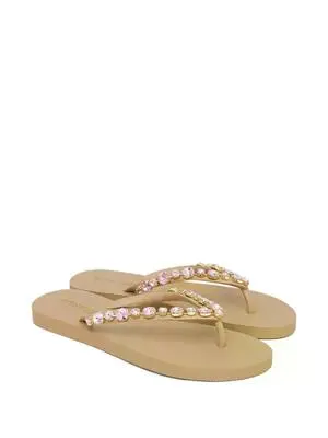 Mystique Blakely Crystal-embellished Flip-flops