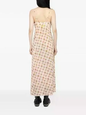 Zadig&Voltaire Ramelil Floral-pattern Maxi Dress - Neutrals