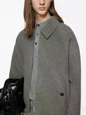Acne Studios Zip-up Shirt Jacket - Grey