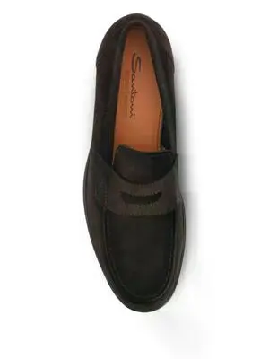 Santoni Suede Loafers