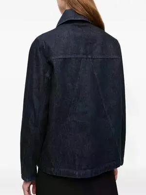 GANNI Belted Zip Jacket - Blue