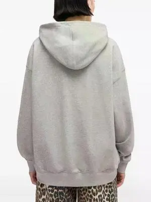 GANNI Tiger Graphic Hoodie - Grey