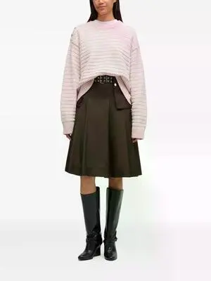GANNI Button Striped Knitwear