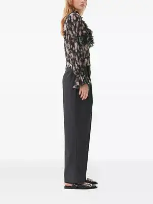GANNI Floral-print Blouse