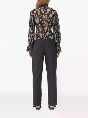 GANNI Floral-print Blouse