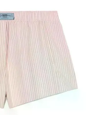 GANNI Striped Shorts