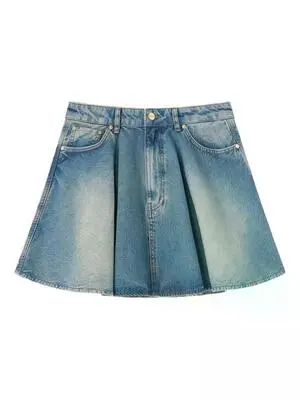 GANNI Panel Denim Skirt