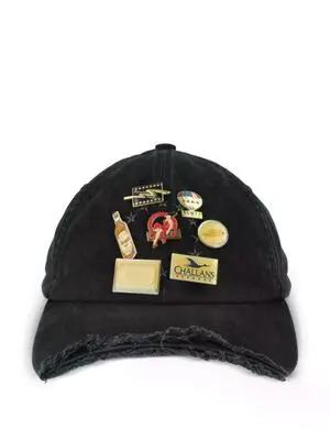 PROTOTYPES Pin-badge Baseball Cap - Black