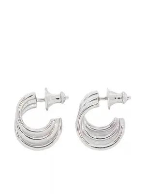 SHAUN LEANE Bound Hoop Earrings - Silver