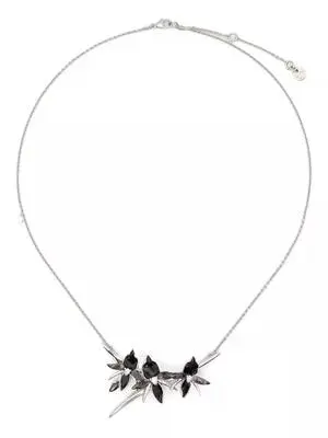 SHAUN LEANE Orchid Flower Diamond Necklace - Silver