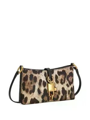 Dolce & Gabbana Animal-printed Shoulder Bag With Lock Detail