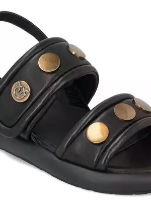 Pinko Studded Leather Sandals