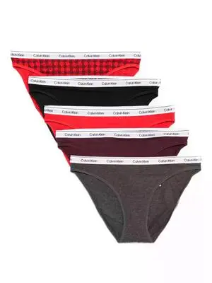 Calvin Klein Logo-waistband Briefs - Red
