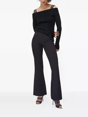 Liu Jo Studded Off-the-shoulder Sweater