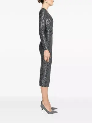 NISSA Sequined Midi Dress