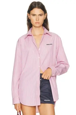 Miu Miu Popeline Riga Shirt