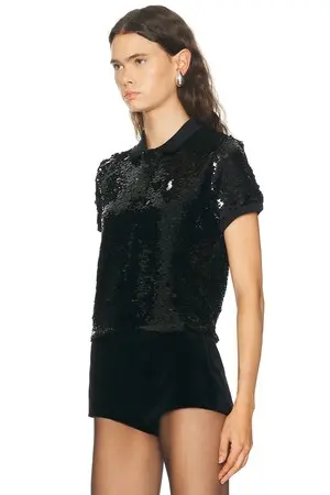 Polo Ralph Lauren Sequin Polo Top