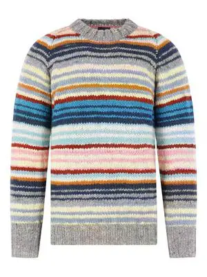 CHAMULA Striped Crew-neck Sweater