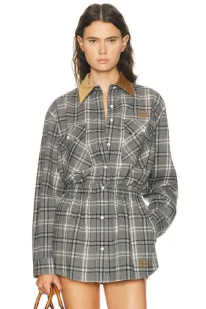 Miu Miu Flanella Check Shirt