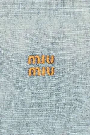 Miu Miu Chambray Jacket - Celeste