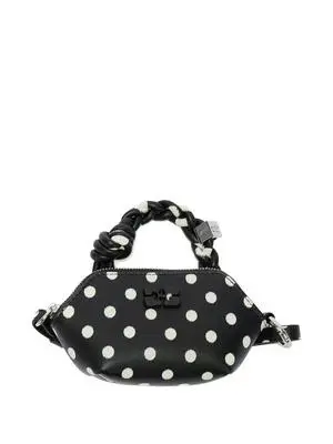 GANNI Polka Dot-print Mini Bag - Black