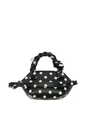 GANNI Polka Dot-print Mini Bag - Black