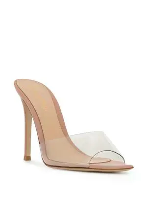GIANVITO ROSSI Leather And Pvc Stiletto Sandals