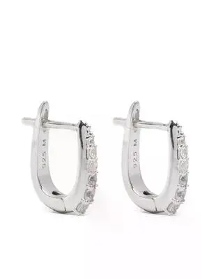 MISSOMA Claw Huggie Earrings - Silver