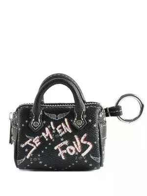 Zadig&Voltaire Logo-print Keyring - Black
