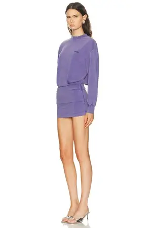 Attico Sweatshirt Mini Dress