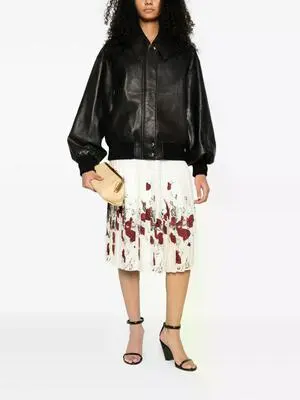 Khaite Collared Leather Jacket