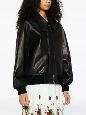 Khaite Collared Leather Jacket