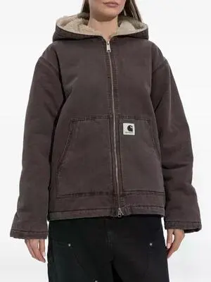 Carhartt Work In Progress Zip-up Hooded Jacket - Brown