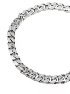 Off-White Arrow Textured Chain Necklace