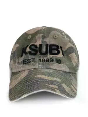 Ksubi Camouflage Appliqué Cap - Green