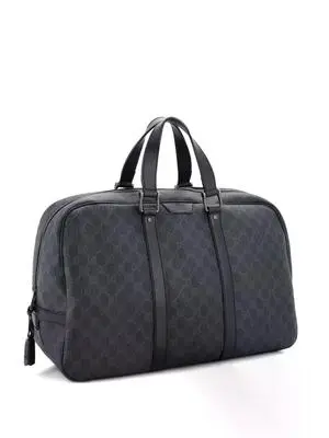Gucci Zip Weekender Gg Coated Canvas Large Tote Bag