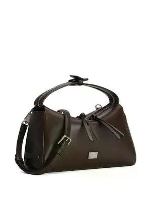 Dolce & Gabbana Vittoria Tempesta Leather Shoulder Bag - Brown