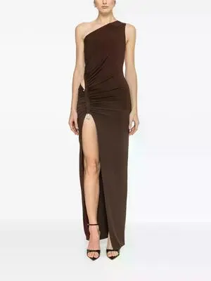 NISSA One-shoulder Cut-out Maxi Dress