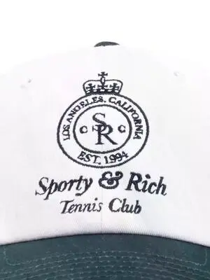 SPORTY & RICH Logo-embroidered Cap
