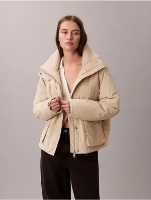 Calvin Klein Sherpa Collar Relaxed Fit Jacket