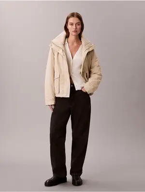 Calvin Klein Sherpa Collar Relaxed Fit Jacket