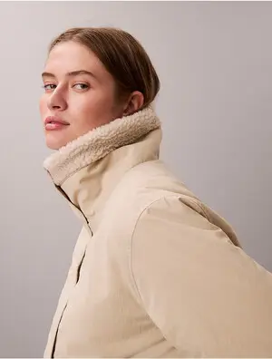 Calvin Klein Sherpa Collar Relaxed Fit Jacket
